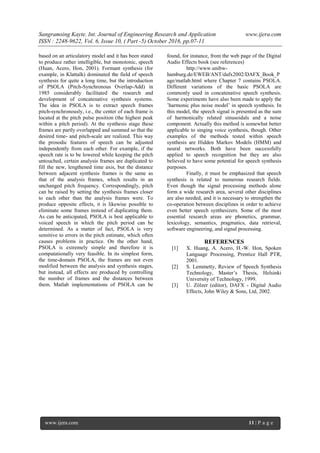 Tutorial Speech Synthesis System PDF