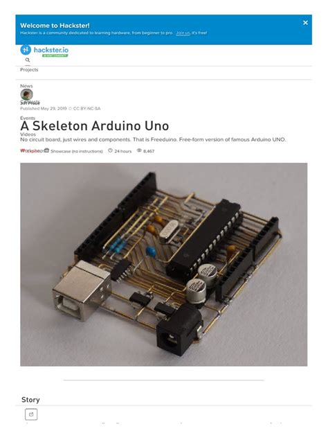 A Skeleton Arduino Uno Welcome To Hackster Pdf Arduino Computing