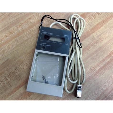 Omron CQM1 PRO01 E Programmable Console Unit CQM1PRO01E Enclosure Only Used Mara Industrial