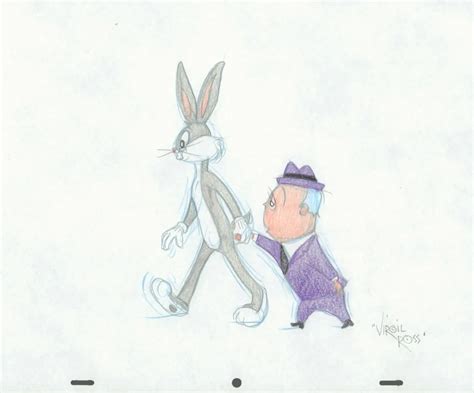 Virgil Ross Bugs Bunny With Rocky And Mugsy Drawing 52 Off
