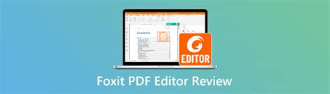 รีวิว foxit pdf editor และทางเลือกอื่นๆ