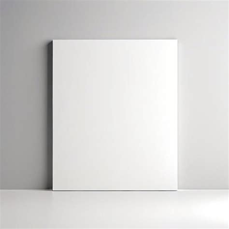 Unleashing Creativity Blank Canvas Mockups In A Minimalist Space Premium Ai Generated Image
