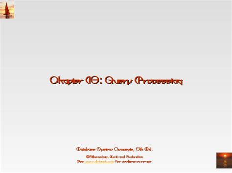 مرجع دانلود پاورپوینت Chapter 13 Query Processing