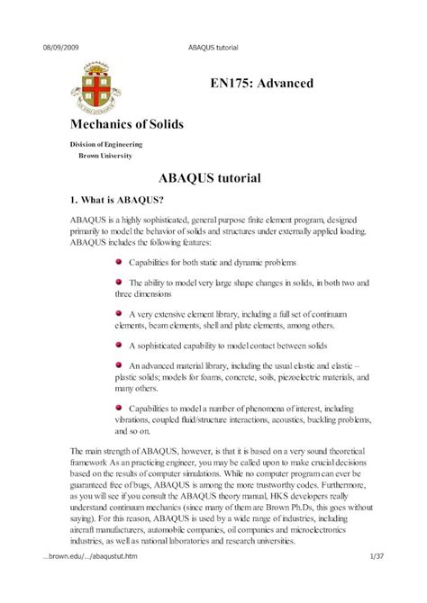PDF ABAQUS Tutorial DOKUMEN TIPS