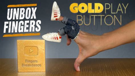 Unbox Fingers The Gold Play Button Youtube