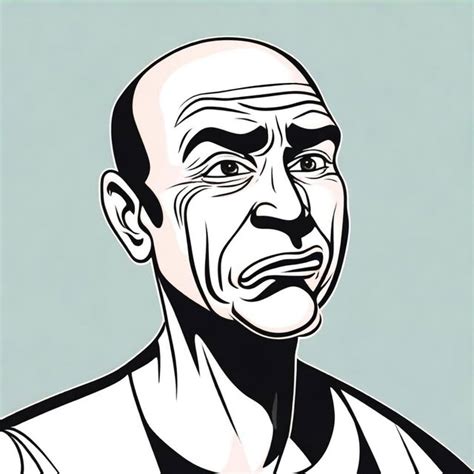 Curious Character Man With A Bump On His Head