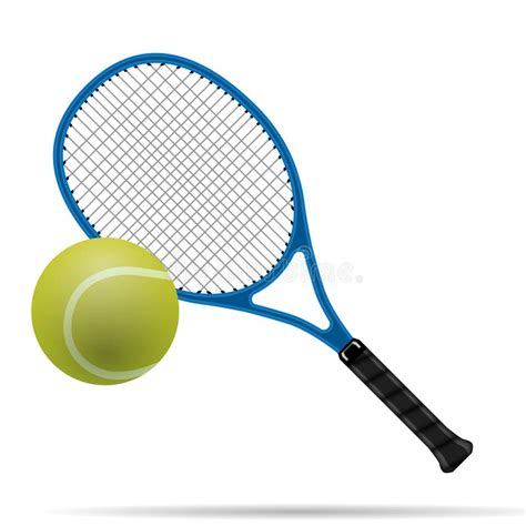 Racchetta E Sfera Di Tennis Illustrazione Vettoriale Illustrazione Di