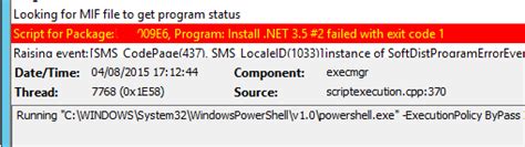 Sccm 2012 Powershell Commands Not Executing Exit Code 1