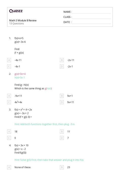 50 Graph Sine Functions Worksheets For 10th Grade On Quizizz Free
