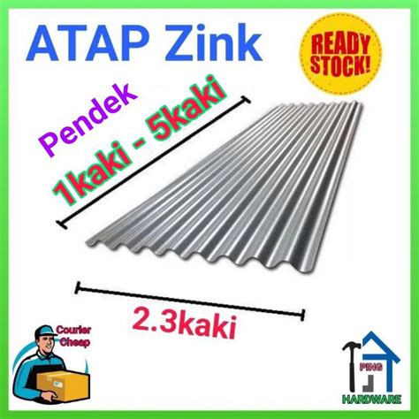 Atap Zink 1feet 5feet Bumbung Rumah Zink Putih Shopee Malaysia