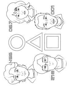 Squid Game Coloring Pages