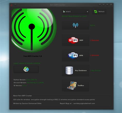 [fern Wifi Cracker] Wireless Security Auditing And Attack Software To Crack And Recover Wep Wpa