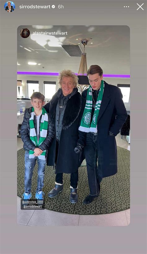 Rod Stewart Sons Alastair And Aiden Cheer On Football Team Photo
