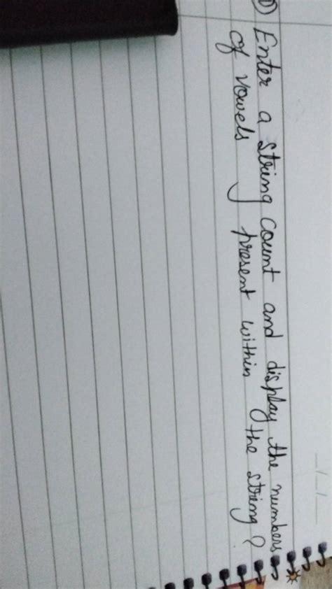 Enter A String Count And Display The Numbers Of Vowels Fresent Within The