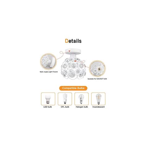 Semi Flush Mount Ceiling Light Crystal Semi Flush Ubuy India