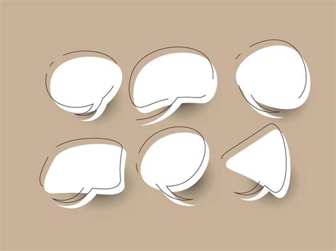 Set Of Speech Bubble Collection Template Design 18916790 Vector Art At Vecteezy