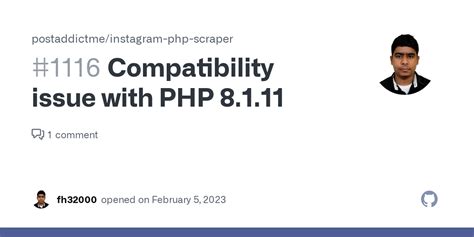 Compatibility Issue With Php 8111 · Issue 1116 · Postaddictme