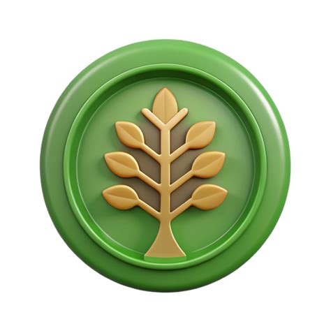 Hypnotic Unparalleled Circular Badge With A Stylized Tree Crisp Edges