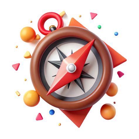 Wonderful Rustic Compass North Arrow Red Isolated Premium 60770188 Png