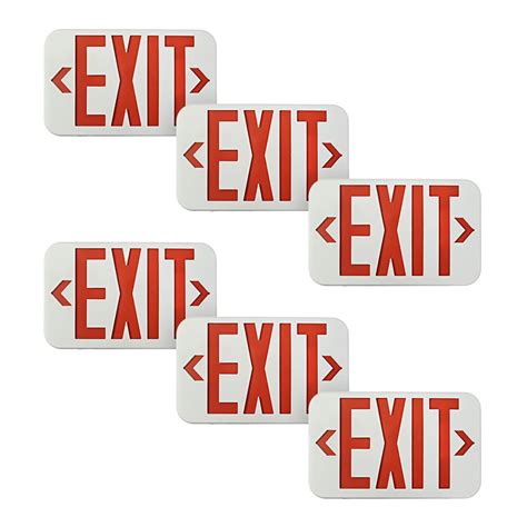 Mua 6 Pack Led Emergency Exit Sign With Battery Backup Emergency Fire Exit Lights Light Up