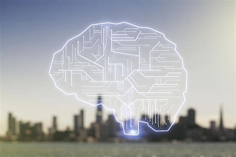 premium photo double exposure of creative artificial intelligence