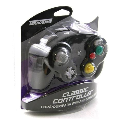 Teknogame Classic Controller For Gamecube Wii And Switch Black Big W