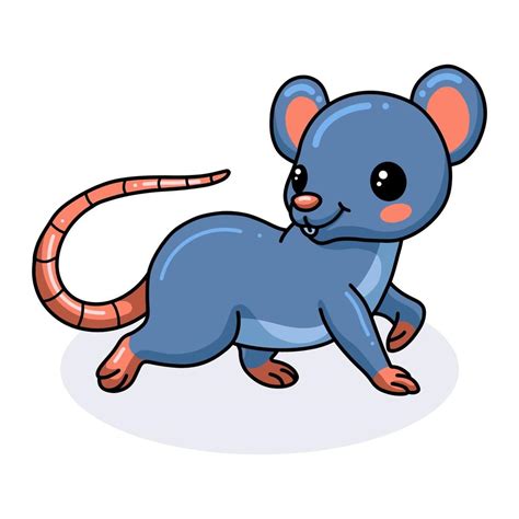Cute Little Mouse Cartoon Walking 11426151 Vector Art At Vecteezy