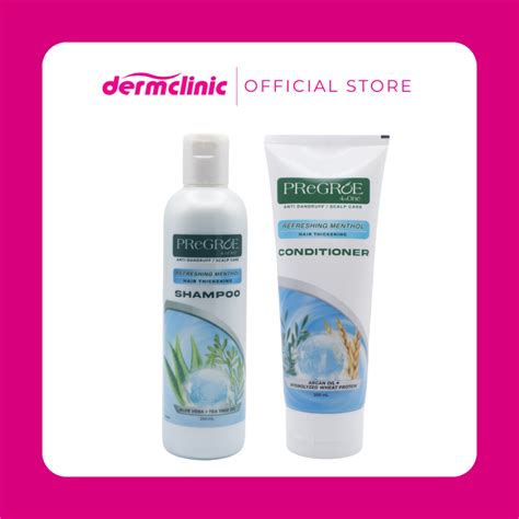 Pregroe 4in1 Anti Dandruff Shampoo 250ml And Conditioner 200ml Menthol Shopee Philippines
