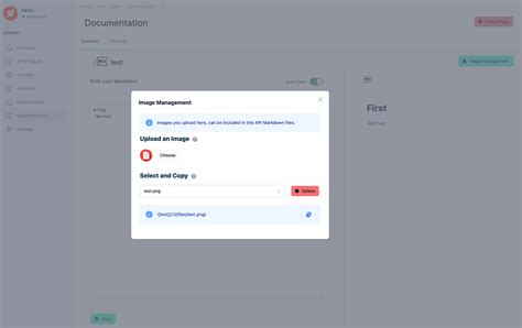 Administration Portal Apis Image Management In A Markdown Page