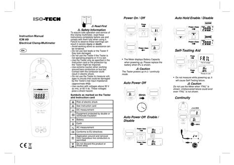 Iso Tech Icm A9 Instruction Manual Pdf Download Manualslib
