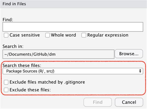 Fr Allow To Includeexclude The Roxygen Comments In Find In Files