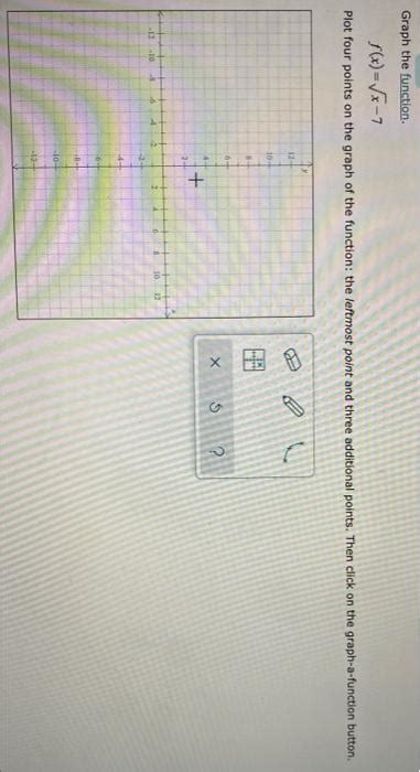 Solved Graph The Function Fx√x 7 Plot Four Points On The