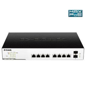D Link 10 Port Gigabit Max PoE Smart Managed Switch Office Phone Shop