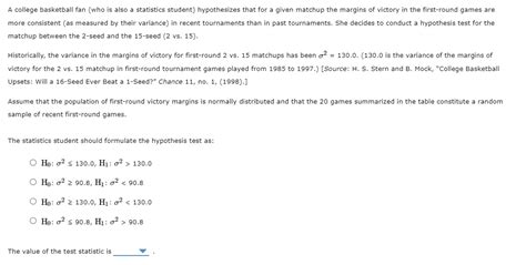 Solved The Statistics Babe Conducts The Hypothesis Test Chegg Com