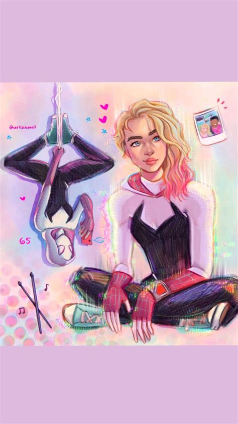 Drawing Process For Spider Gwen Gwen Spiderman Spiderman Drawing Cool Pencil Drawings