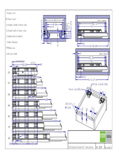 2020 Technical Drawing Excel Full Extension Synchro 3d 18mm Pdf