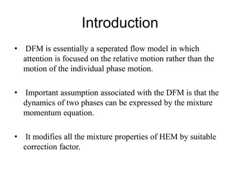 Drift Flux Model Pptx