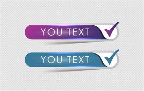 Botón Con Texto Vector Premium