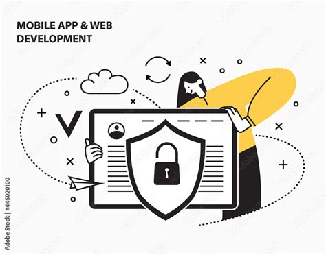 Cyber Security Web Development Agency Abstract Concept Vector