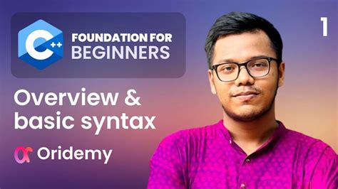 Overview And Basic Syntax C For Beginners Arittro Saha Oridemy Youtube