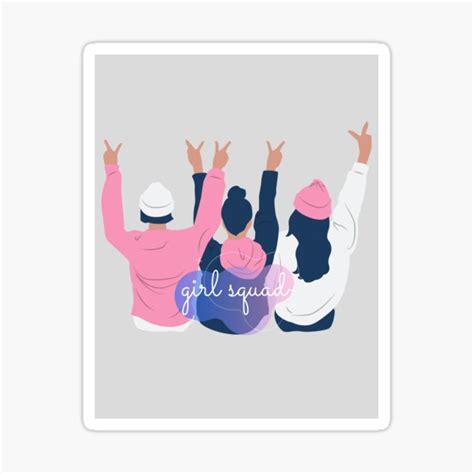 Girl Squad Sticker By Alclement Redbubble