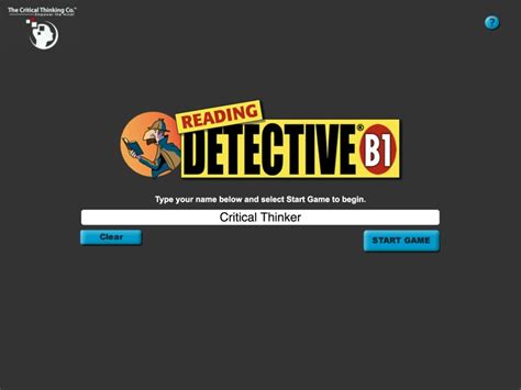 Reading Detective® B1 By The Critical Thinking Co
