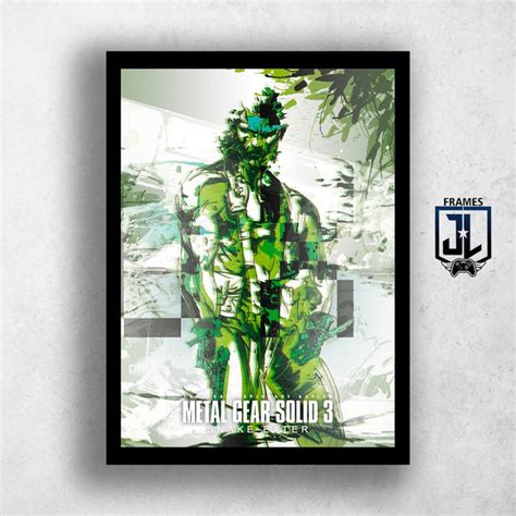 Quadro Decorativo Game Metal Gear Solid 3 Snake Eater Elo7