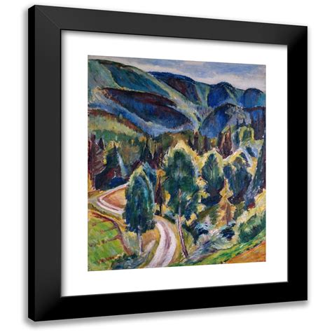 Birger Simonsson 12x14 Black Modern Framed Museum Art Print Titled