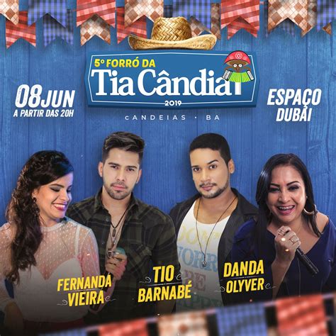 Tio Barbané Danda Olyver E Fernanda Vieira Agitam Forró Da Tia Cândia