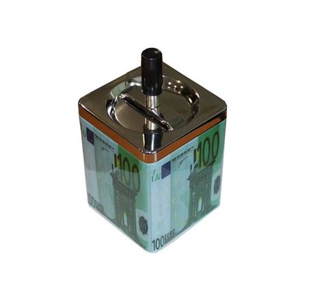 Запальнички Попільничка металева 100 Euro на День Народження в інтернет магазині подарунків