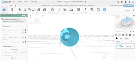 How To Create 3d Mentos Candy In 3d Modelling Software 6 Steps Instructables
