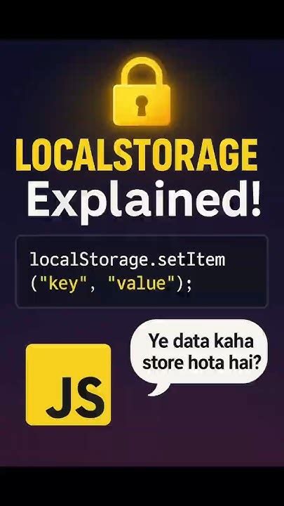 Store Data In Browser Like A Pro 🤯 Using Localstorage Javascript Hack