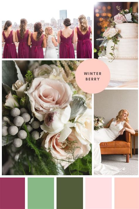 Winter Berry Wedding Color Palette The Ewings Wedding Wedding