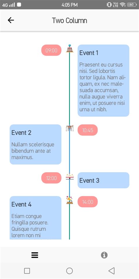 React Native Timeline Ui Component By Reactiveweb Codecanyon